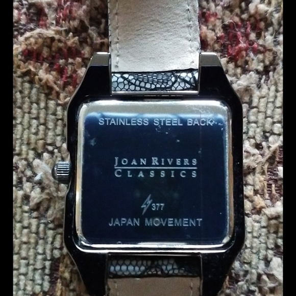 Joan Rivers | Accessories | Joan Rivers Rhinestone Leather Watch | Poshmark